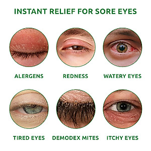 SaluVera Eyelid Wipes with Tea Tree and Aloe Vera | Eye Lid Cleaning Wipes for Dry and Itchy Eyes Relief | Natural Ingredients Eyelid Scrub for Daily Usage - Pack of 30