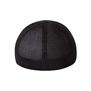 Yupoong Flexfit 6511,6511T,6511W Flexfit Trucker Mesh Hat Cap (Black)