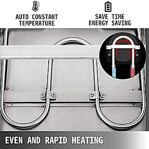 VEVOR 17.6 Lbs Chocolate Tempering Machine, Chocolate Melting Machine with Temperature Control (0~80℃/32~176℉)，1000W Electric Commercial Food Warmer For Chocolate/Milk/Cream/Soup Melting and Heating