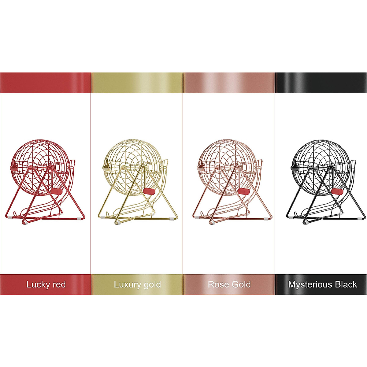 MR CHIPS Bingo Cage Only Plus 10 Cards with Sliding Windows