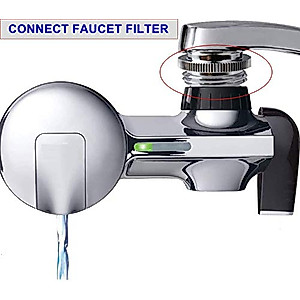 WHK Faucet Adapter Faucet to Hose Adapter Multi-Thread Garden Hose Adapter kitchen Sink Faucet Adapter to Garden Hose Brass Aerator Adapter for Female to Male and Male to Male-Chrome plated (2pack）