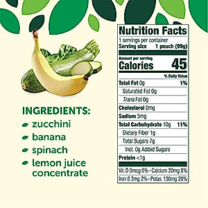 Beech-Nut Baby Food Pouches Veggies & Fruities Variety Pack, 3.5oz, 18ct