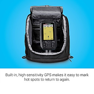 Garmin STRIKER Plus 4 Ice Fishing Bundle, Includes Portable STRIKER Plus 4 Fishfinder and Dual Beam-IF Transducer