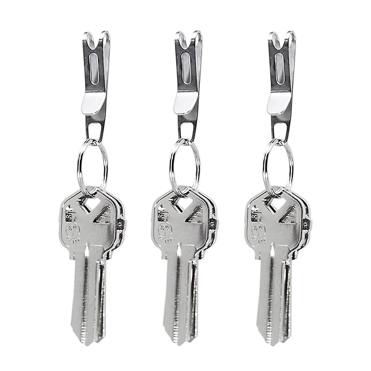KeySmart Nano Clip - Pocket Clip Key Ring Holder - Secure Your Key Chain, Eliminates Pocket Bulge (1 Pack)