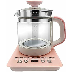 1.5L Intelligent Multifunctional Health Pot Home Electric Kettle Electric Teapot Glass Teapot Water Heater High Borosilicate Glass Pot Body Precision Temperature Control Stainless Steel A,1.8L (Color