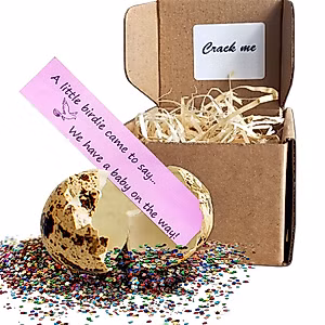1DFAUL Surprise Quail Egg Pregnancy Announcements, Funny Baby Announcements Ideas Gifts, Quail Eggs Perfect for Grandparents Future Dad, or Friends