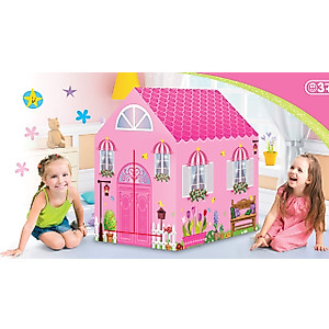 Kiddie Play Princess Playhouse Kids Play Tent for Boys & Girls Indoor Outdoor Toy