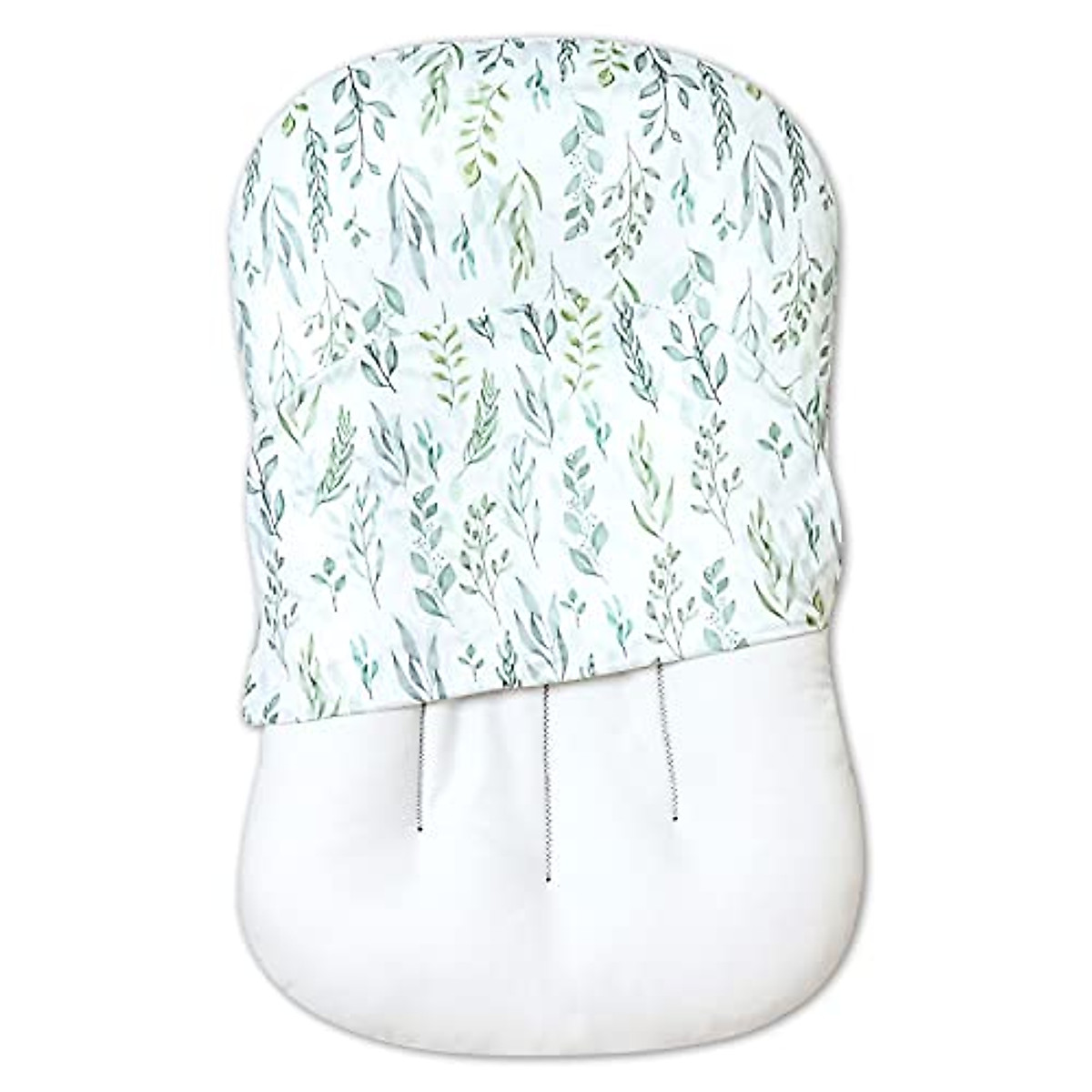 DILIMI Baby Lounger Cover for Boys and Girls Removable Cover Ultra Soft Comfortable Lounger Slipcover (Green Leaf)