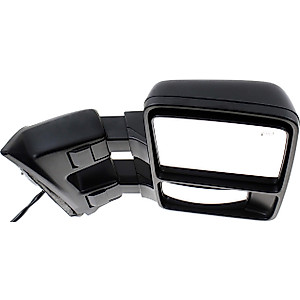 Kool Vue Passenger Side Power Heated Towing Mirror for Ford F-250 F-350 Super Duty F-450 Super Duty 2011-2012 Power Fold With Signal Light; Without Memory Auto Extend Textured