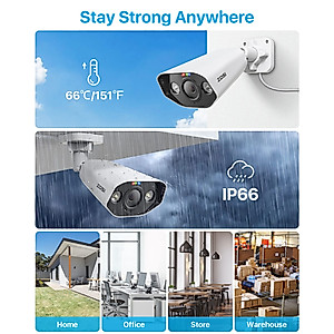 ZOSI 8CH 4K Spotlight Home PoE Security Camera System,8 Ports 16CH 8MP NVR with 2TB HDD,4 x 5MP Outdoor PoE IP Cameras,Person Vehicle Detection,2-Way Audio,Night Vision,Sound Alarm,for 24-7 Recording