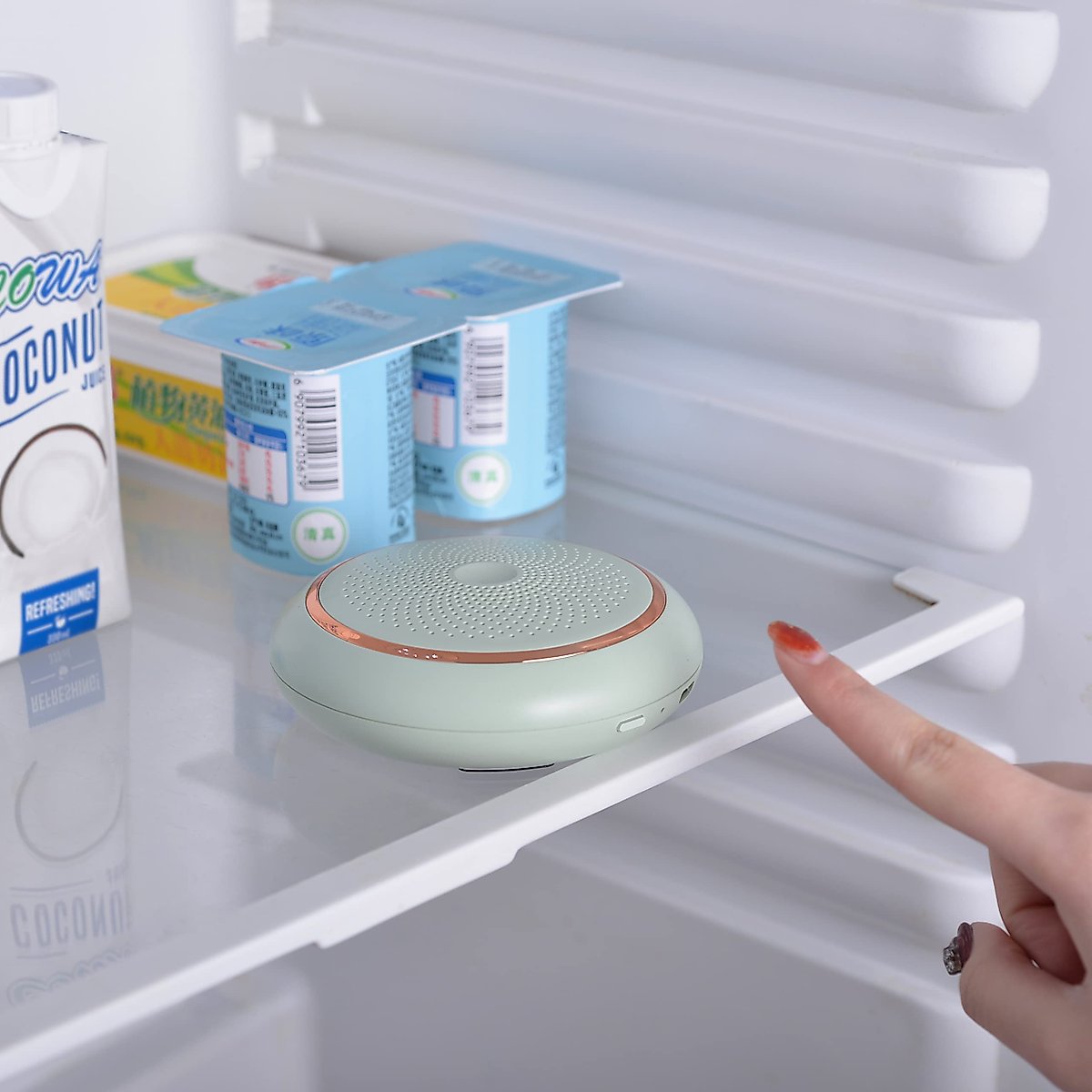 LOMNH Refrigerator Deodorizer, Ozone Odor Remove, Portable Mini Refrigerator deodorizer effectively remove odor in the refrigerator