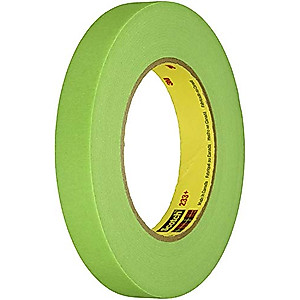 3M 233+ Masking Tape, 0.25" width x 55M length (1 roll)