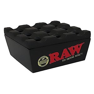 Raw Metal ashtray, gold colour