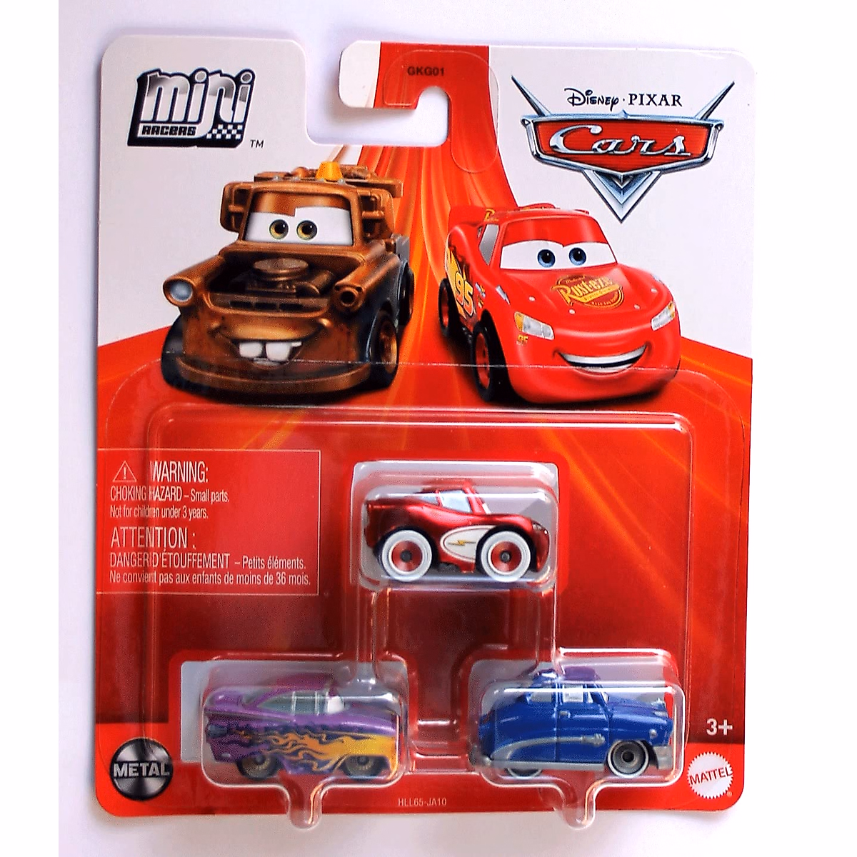 Pixars Cars Mini Racers 3 Pack (Ramone, Cruisin Lightning McQueen, Doc Hudson)