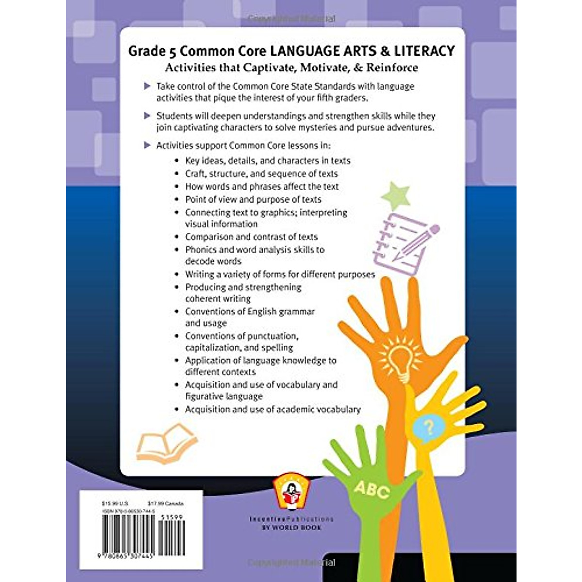 Common Core Language Arts & Literacy Grade 5: Activities That Captivate, Motivate & Reinforce