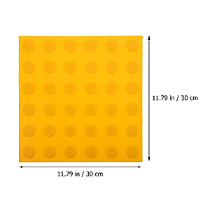 BESPORTBLE 10 Pcs Blind Brick Outdoors Stickers Decorative Blinds Decorative Stickers Tactile Paving Tiles Plastic Blind Floor Tiles Blind Tracks Brick Practical Blind Brick Blind Road Supply