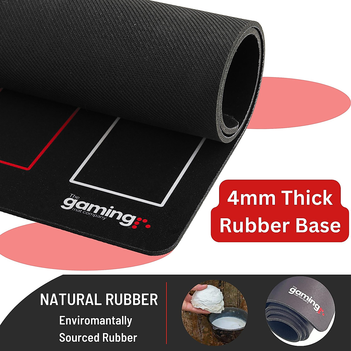 The Gaming Mat Company Compatible Yu-Gi-Oh! Playmat for Yu-Gi-Oh! Cards - XL 2 Player 28.35" x 28.35" x 0.16" (4mm) Thick