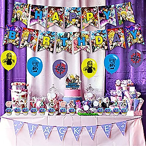 Seven Deadly Sins Birthday Party Decorations,Anime Manga Themed Party Supplies set for Boys Girls with Happy Birthday Banner,Cake Topper,Cupcake Toppers,Balloons,Stickers
