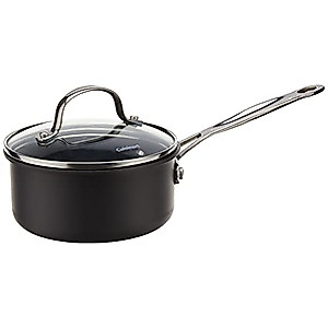 Cuisinart 644-24 Chef's Classic 6-Quart Nonstick-Hard-Anodized, Stockpot w/Cover & 619-14 Chef's Classic 1-Quart Nonstick-Hard-Anodized, Saucepan w/Cover
