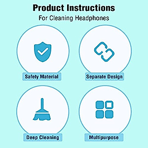Airpod Cleaner Kit, Airpods Pro Cleaning Pen, Multi-Function Cleaner Kit Soft Brush for Phone Charging Port, Earbuds, Earpods, Earphone, Headphone, iPod, Case, iPhone, ipad, Laptop