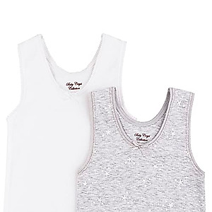 Baby Creysi Collection 2 Pieces Girls' Tanks & Camis Sleeveless I Little Girls' Soft Cotton Multicolor I 2 Years Old Little Girl I 100% Hypoallergenic Cotton.
