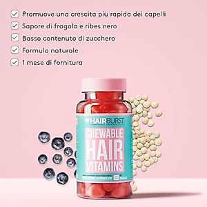 HAIRBURST Shampoo, Conditioner & Chewable Vitamin Bundle All Natural Hair Growth For Longer, Stronger Hair