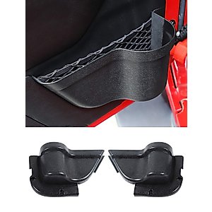 Savadicar DP3 Front Door Storage Pockets, Door Side Insert Organizer Box for 2011-2018 Jeep Wrangler JK JKU 2/4 Door, Interior Storage Expansion Accessories, Black, 2PCs