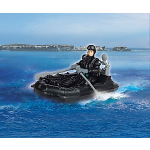 United States Navy Seal Figure Playset with Accessories and Combat Rubber Raiding Craft