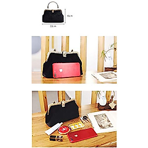 Jan&Dee Women Silk Velvet Evening Handbag Party Bridal Clutch Purse Shoulder Cross Body Bag Top Handle