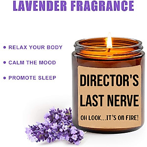 Director's Last Nerve Candle - Personalized Gift for Director - Funny Gift for Director - Director Gifts - Birthday Gift for Director