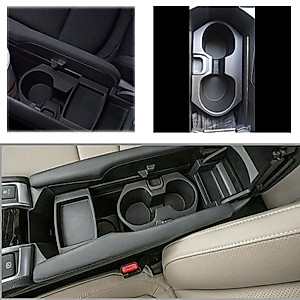 Cup Holder Insert for Honda Civic Cup Holder 2016 2017 2018 2019 2020 2021 Honda Civic Accessories Lx Ex Si Sport Hatchback Center Console Drink Cup Holder 83446-TBA-A01ZA Black