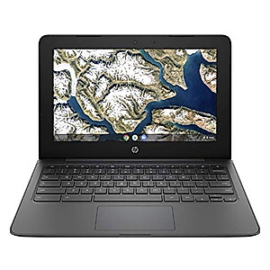 HP 2022 Newest Chromebook 11.6" HD Thin Light Laptop Computer for Business Student, Intel Celeron N3350 Up to 2.4 GHz, 4GB Memory, 32GB eMMC,Webcam, USB-C, WiFi, Bluetooth, Chrome OS+MarxsolCables