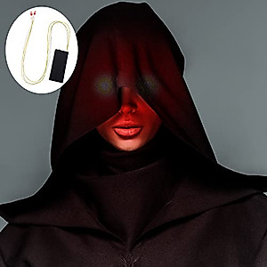 Retisee 12 Pcs Halloween Glowing LED Light Up Eyes, 35.4'' Eyes Lights for Halloween Cosplay, Battery Not Included(Red)