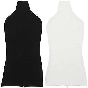 2pcs Female Dress Form Mannequin Torso Body Cover Mannequin Tailors Body Lace Cover for Clothing Jewelry Display Model Display