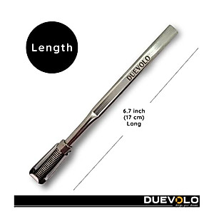 DUEVOLO Stainless Steel Spring Bombilla Flat (Straw), with detail heat difusor. Removable system for easy cleaning. Yerba Mate Cup Bombilla Gourd Drinking Filter Straws. Yerba Mate Gourd.