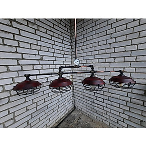 Long kitchen chandelier industrial Pendant lamp for billiard table.Rustic Steampunk Lighting