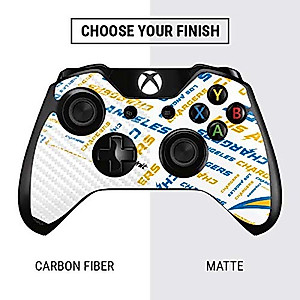 Skinit Decal Gaming Skin Compatible with Xbox One Controller - Officially Licensed NFL Los Angeles Chargers White Blast Design