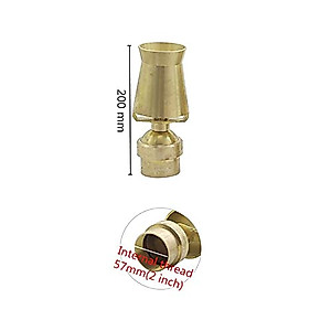 LRJSKWZC Garden Sprinkler 3/4" 1" 1.5" 2" Air-Blended Bubbling Fountain Garden Landscape Ornamental Nozzle 1 Pc Brass Ice Tower Cedar Fountain Nozzles (Color : 2 inch)