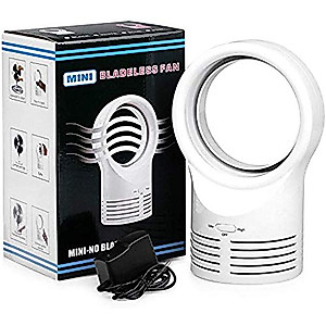 DAYSALER Bladeless Fan, Portable Personal Air Cooler Desktop Air Multiplier Table Cooling Fan, Safe Quiet Table Fan Portable Durable Lightweight for Home Bedroom Baby-Room Office Outdoor