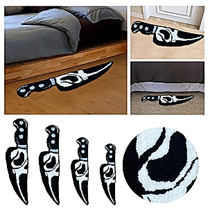 Snoiluo Scary Horror Figure Rug Bed Front Rugs Polyester Home Decoration Doormats (45IN)