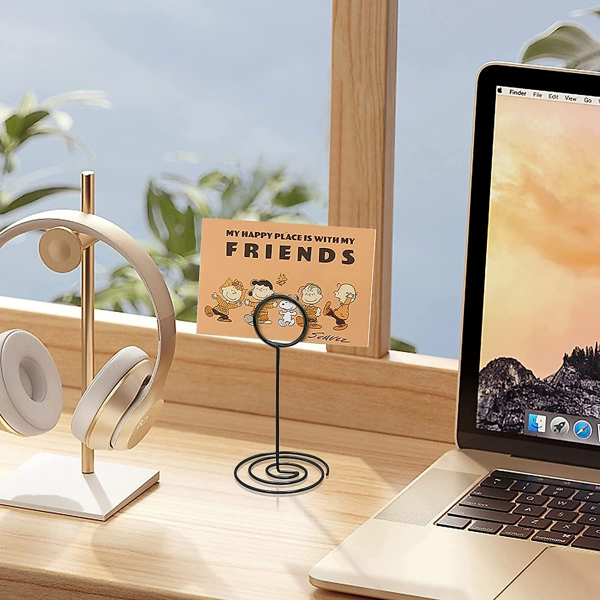 HomWanna Table Number Holders 20Pcs - 3.35 Inch Place Card Holder Table Number Stands for Wedding Party Graduation Reception Restaurant Home Centerpiece Decorations Office Memo Photo (Black)