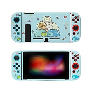 MUDEVIL Protective Case for Nintendo Switch - Sumikko Gurashi in Sea - Soft Anti-Scratch Shockproof Slim Cover Case for Nitendo Switch and Joy-Con