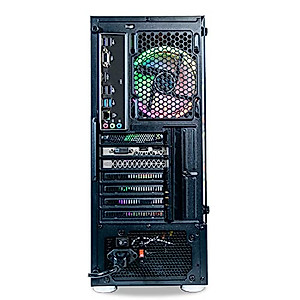 ViprTech Mutineer Gaming PC Desktop - Intel Core i7 (3.8GHz), GeForce GTX 1660 Super 6GB, 16GB RAM, 512GB NVMe SSD, RGB Keyboard Mouse Mousepad, WiFi, Bluetooth, Win 10 Pro, Streaming, Editing, Black