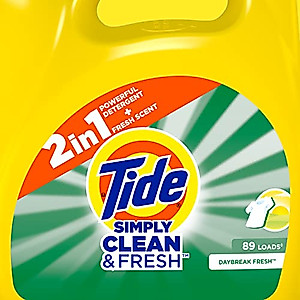 Tide Simply Liquid Laundry Detergent Daybreak Fresh, 114 loads