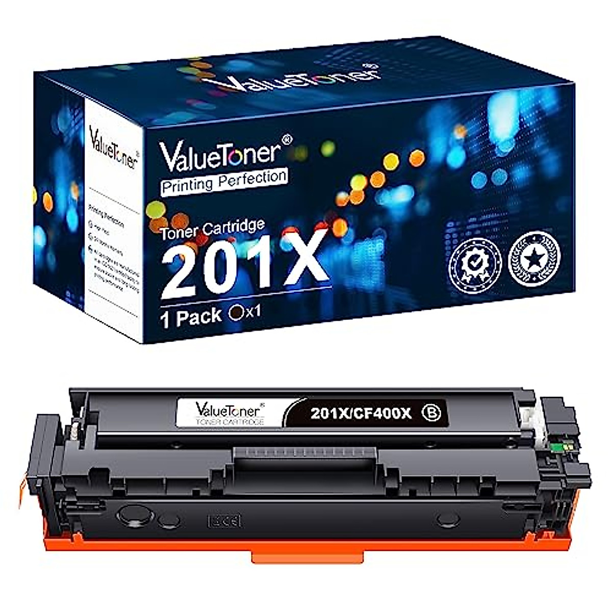 Valuetoner Compatible 201X Black Toner Cartridge Replacement for HP 201X 201A High Yield for HP Color LaserJet Pro MFP M277n M277dw M277c6 Pro M252n M252dw M274n, M252 M277 Series Printer (1 Black)