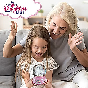 Shatterproof Unicorn Snow Globe for Girls | Musical Snow Globe - Unicorns Gifts for Girls | Unbreakable Snow Globes for Kids - Snowglobe | Granddaughter Gifts from Grandma| Plastic Snow Globe