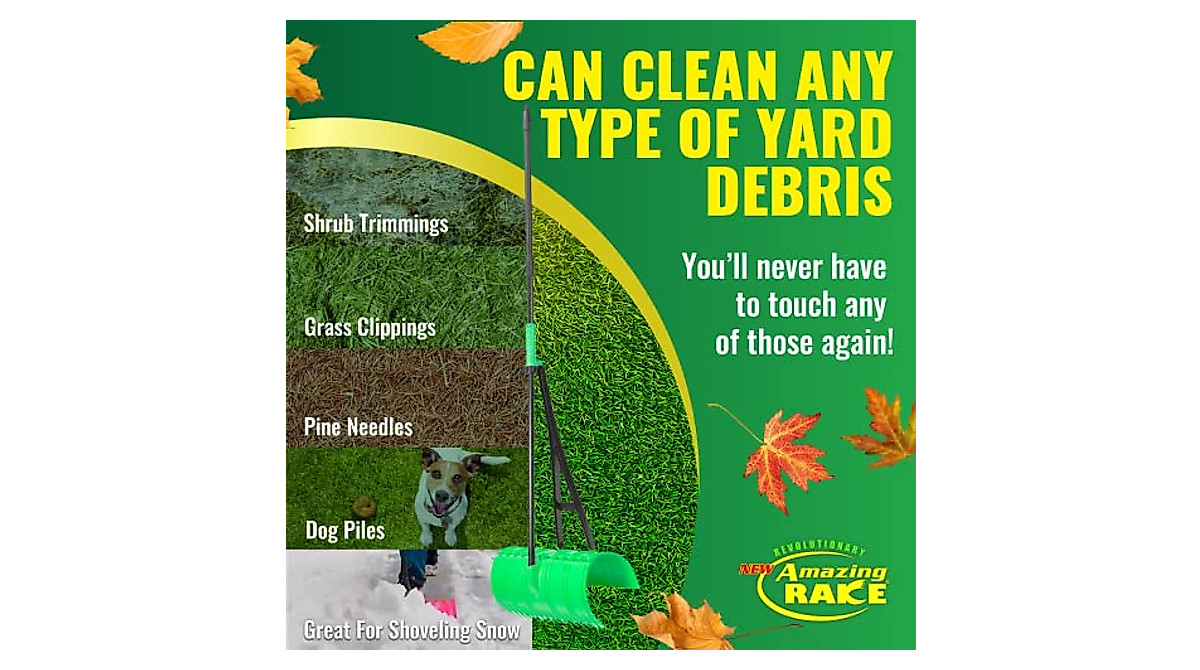 Amazing Rake - Heavy Duty Garden Tool for Easy Cleanup