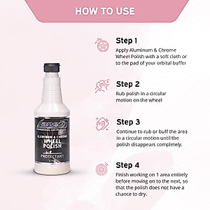 Show Car Products Aluminum & Chrome Wheel Polish - 16 oz