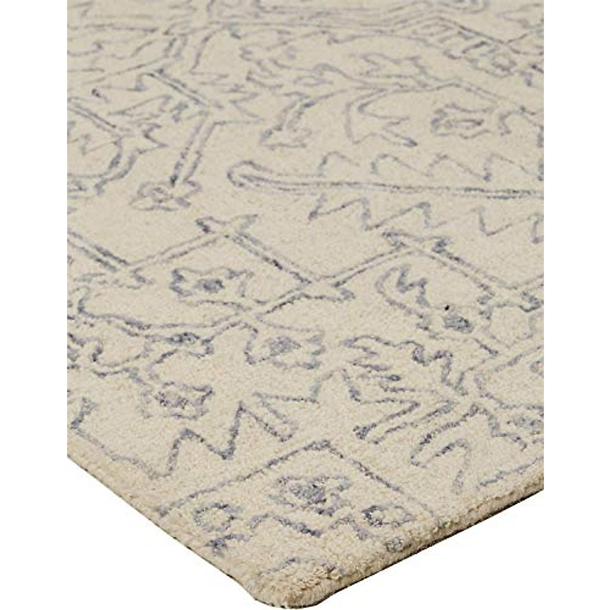 Feizy Rugs - Belfort Collection, Transitional Floral Area Rug - Gray/Ivory 8' x 10'