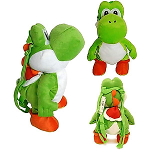 Mario Brothers Yoshi Large Backpack Plush